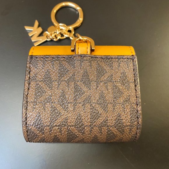 Michael Kors | Accessories | Michael Kors Airpod Clip Case Mk Brown ...